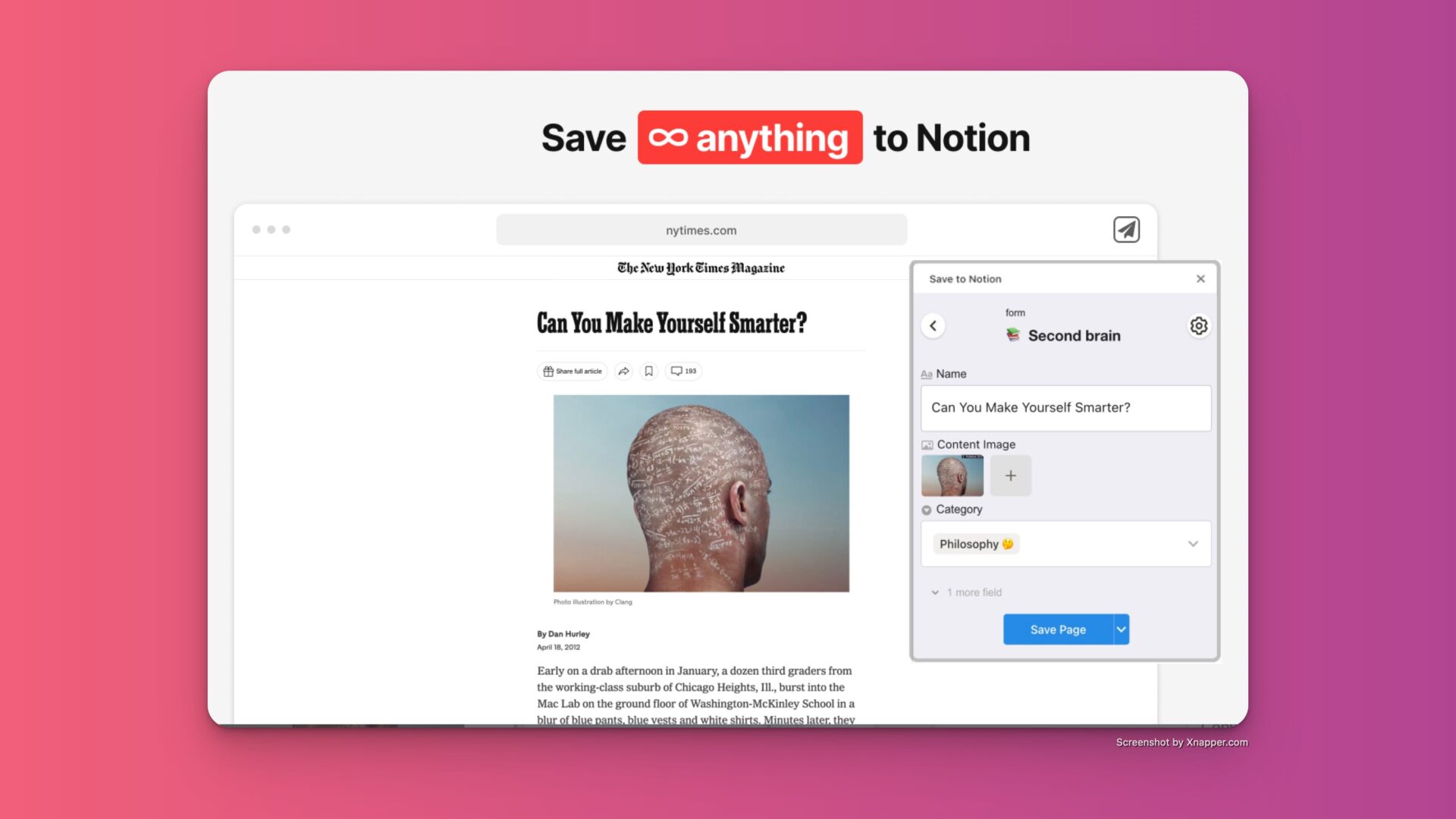 NotionへWebページを保存する拡張機能｜Save to Notion使い方